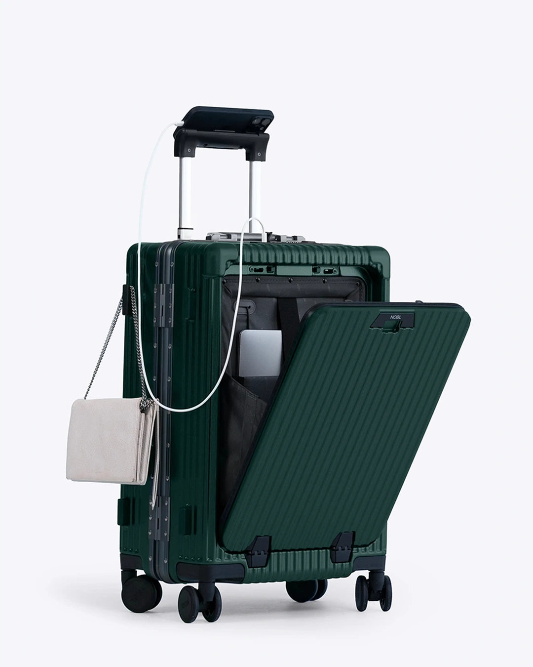 All-in-One Carry-On Luggage | Includes Phone Charger, Front Pocket ...